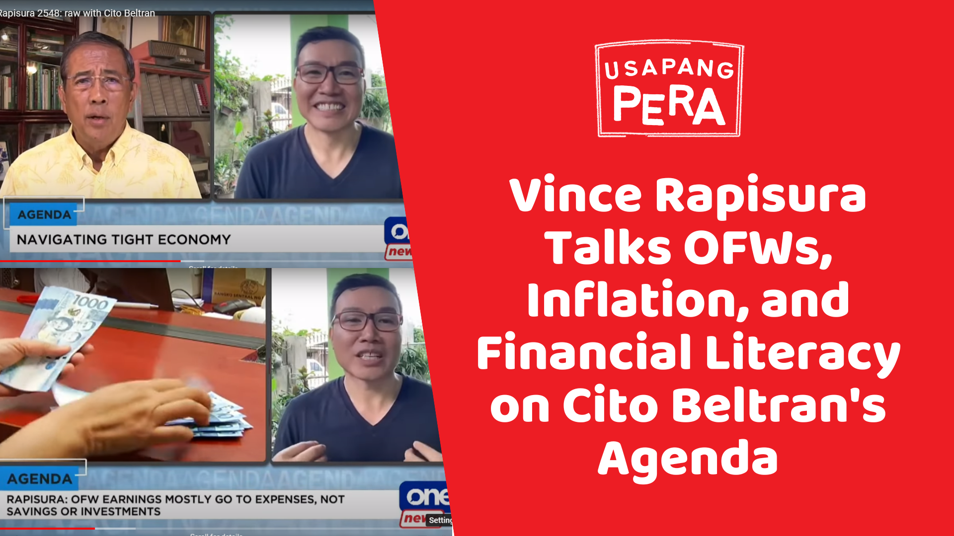 Vince Rapisura Talks OFWs, Inflation, and Financial Literacy on Cito ...